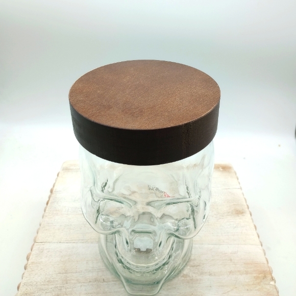 Holiday | Glass Halloween Skull Canisterjar | Poshmark